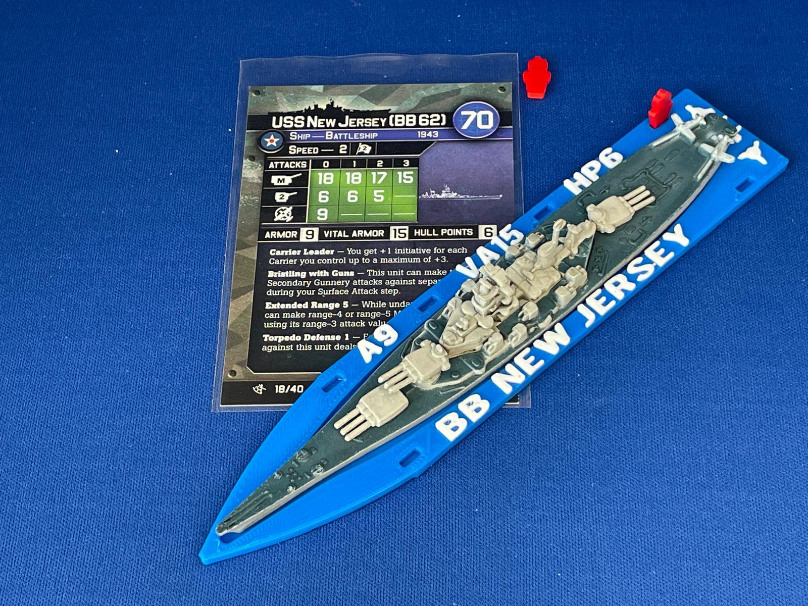 War at Sea USS New Jersey Ship Base - Game Aid by The Fun Kingdom ...